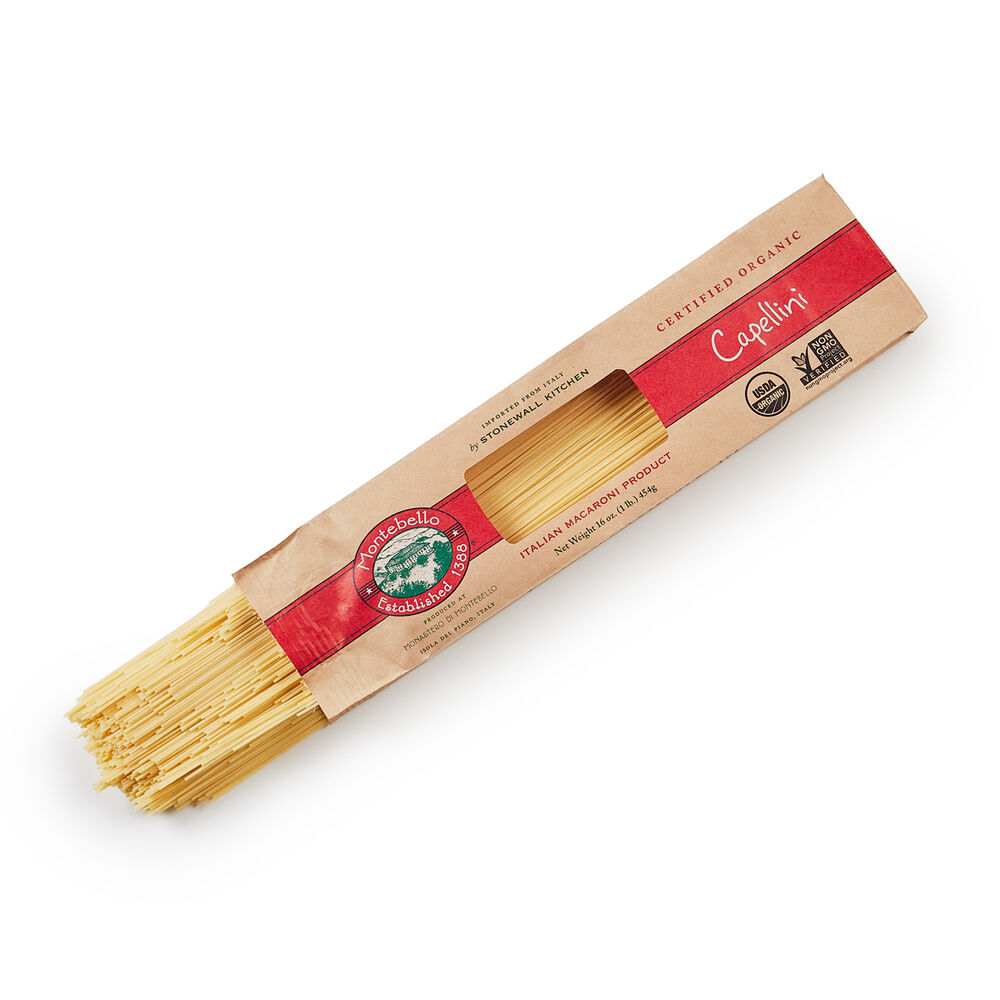 Organic Italian Capellini Pasta – 16 oz - Montebello - Stonewall Kitchen