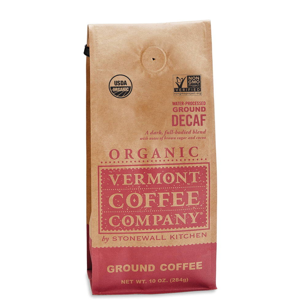 Organic Decaf Ground Coffee 10oz - Vermont Coffee - Stonewall Kitchen