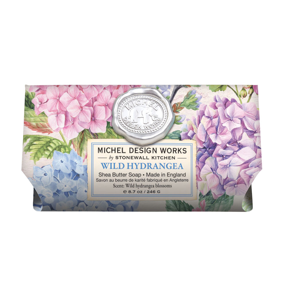 Wild Hydrangea Large Bath Soap Bar - Stonewall Kitchen
